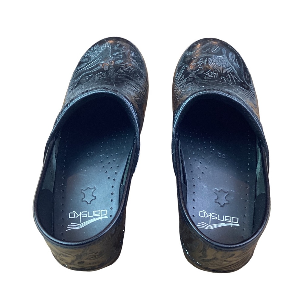 Dansko Embossed Leather Clog Mule - Gem